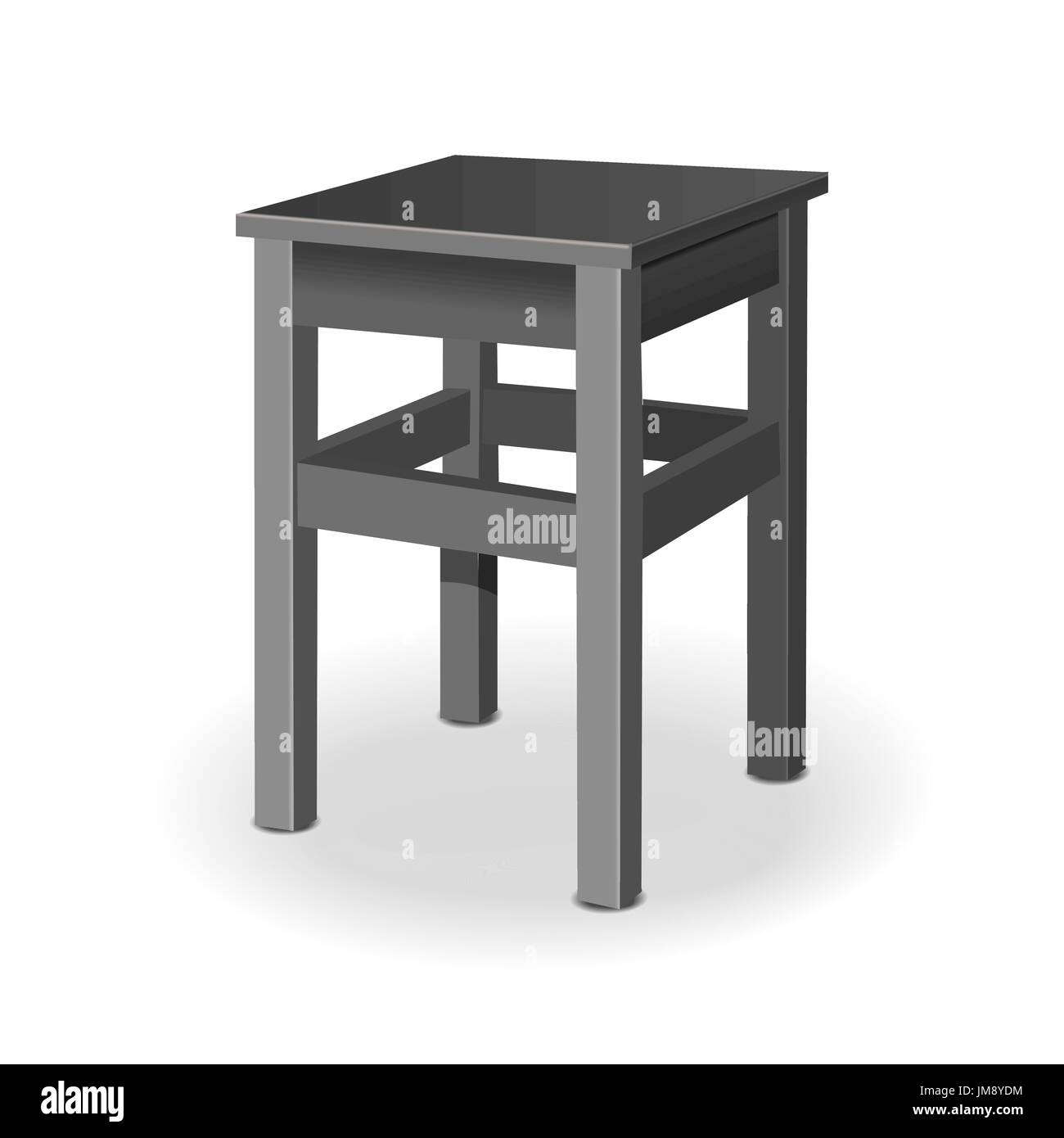 Retro wooden stool. wooden stool vector. 10 eps Stock Vector Image ...