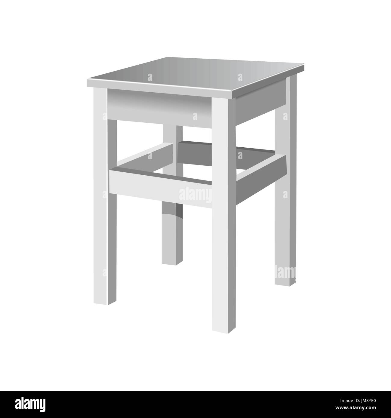 Retro wooden stool. wooden stool vector. 10 eps Stock Vector Image ...