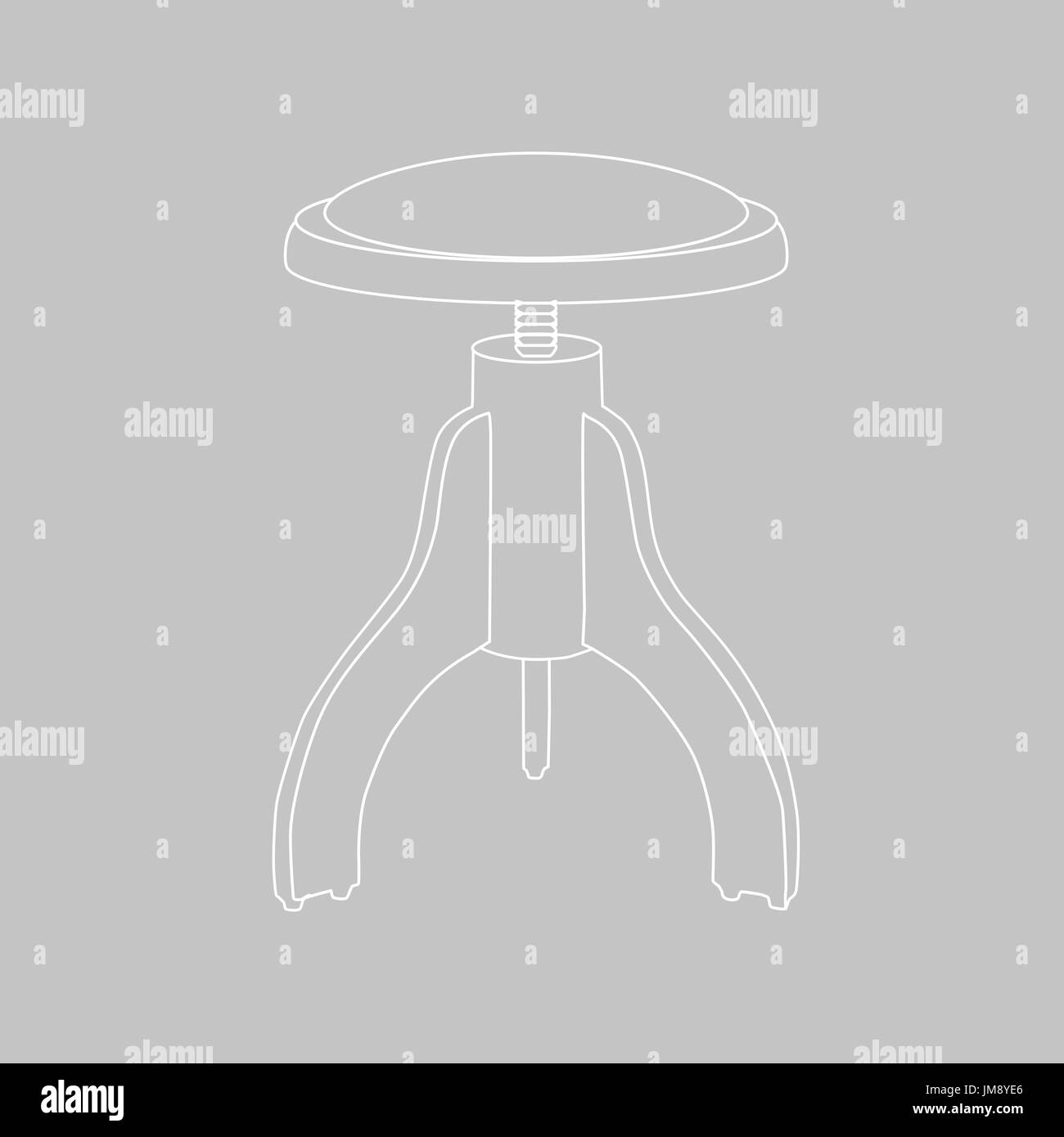 Choir stool Stock Vector Images - Alamy