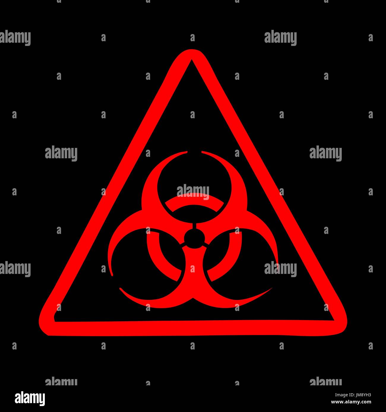 Biohazard symbol vector sign. bacteria danger. 10 eps Stock Vector ...
