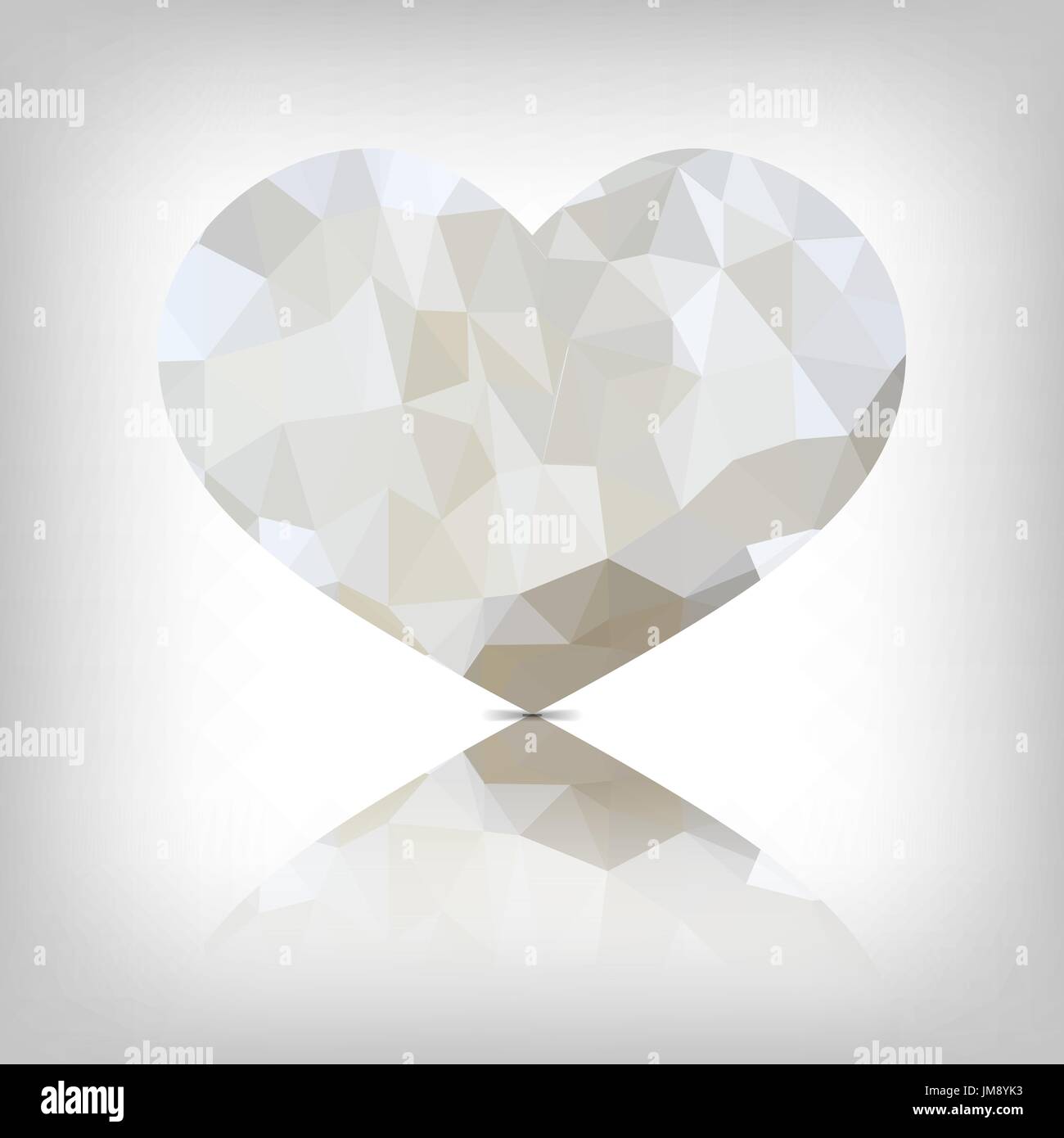 heart of triangles. vector illustration. 10 eps Stock Vector Image ...