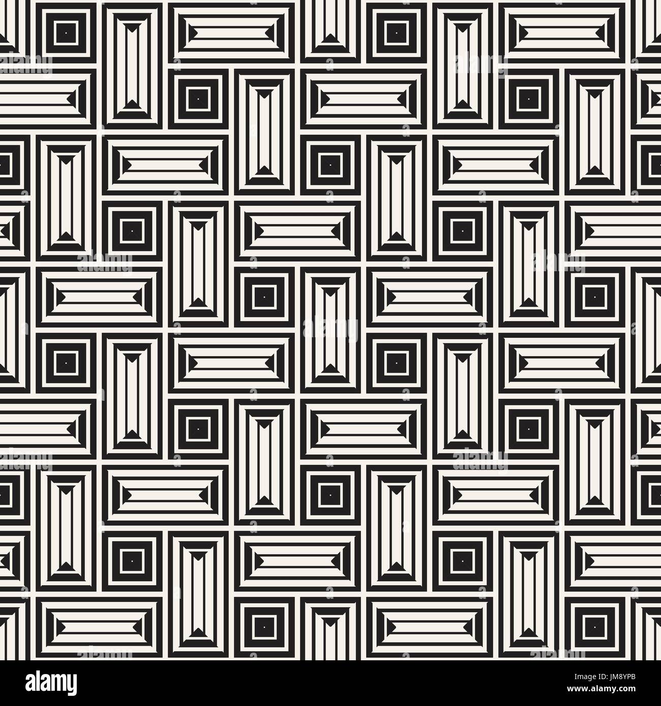 Vector Seamless Black And White Lines Pattern Abstract Background ...
