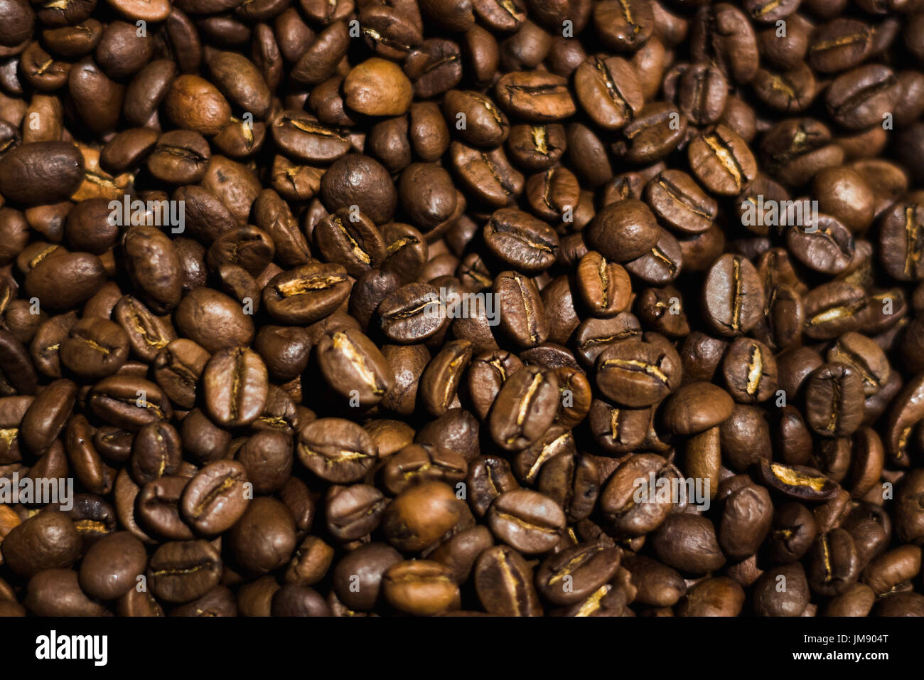 Coffee beans, horizontal Stock Photo - Alamy