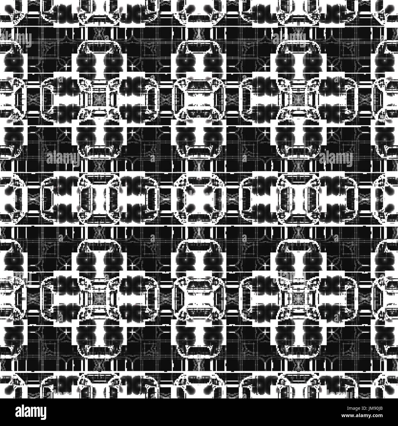 Abstract Geometric Square Technical Background. Retro Squares Stock ...