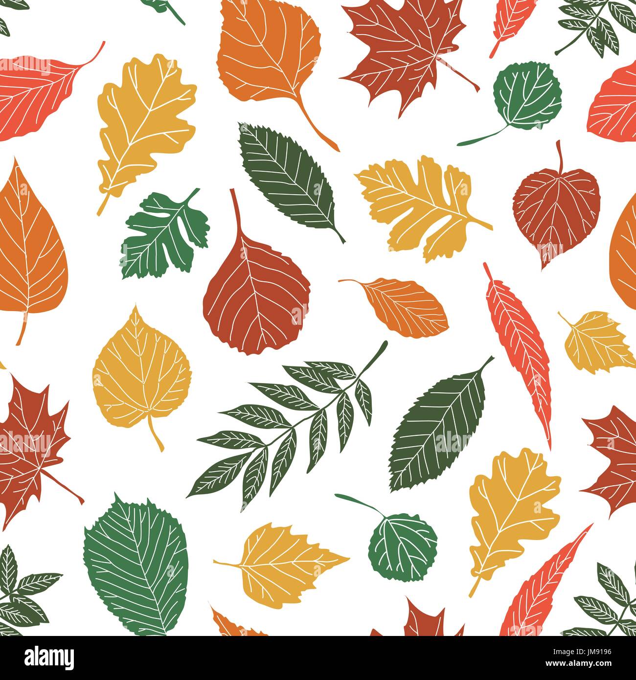 Seamless pattern with leaf, abstract leaf texture, endless background ...