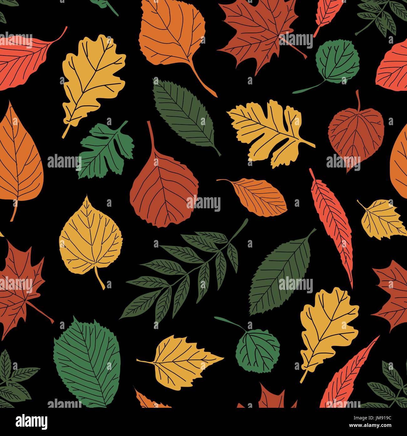 Seamless pattern with leaf, abstract leaf texture, endless background ...