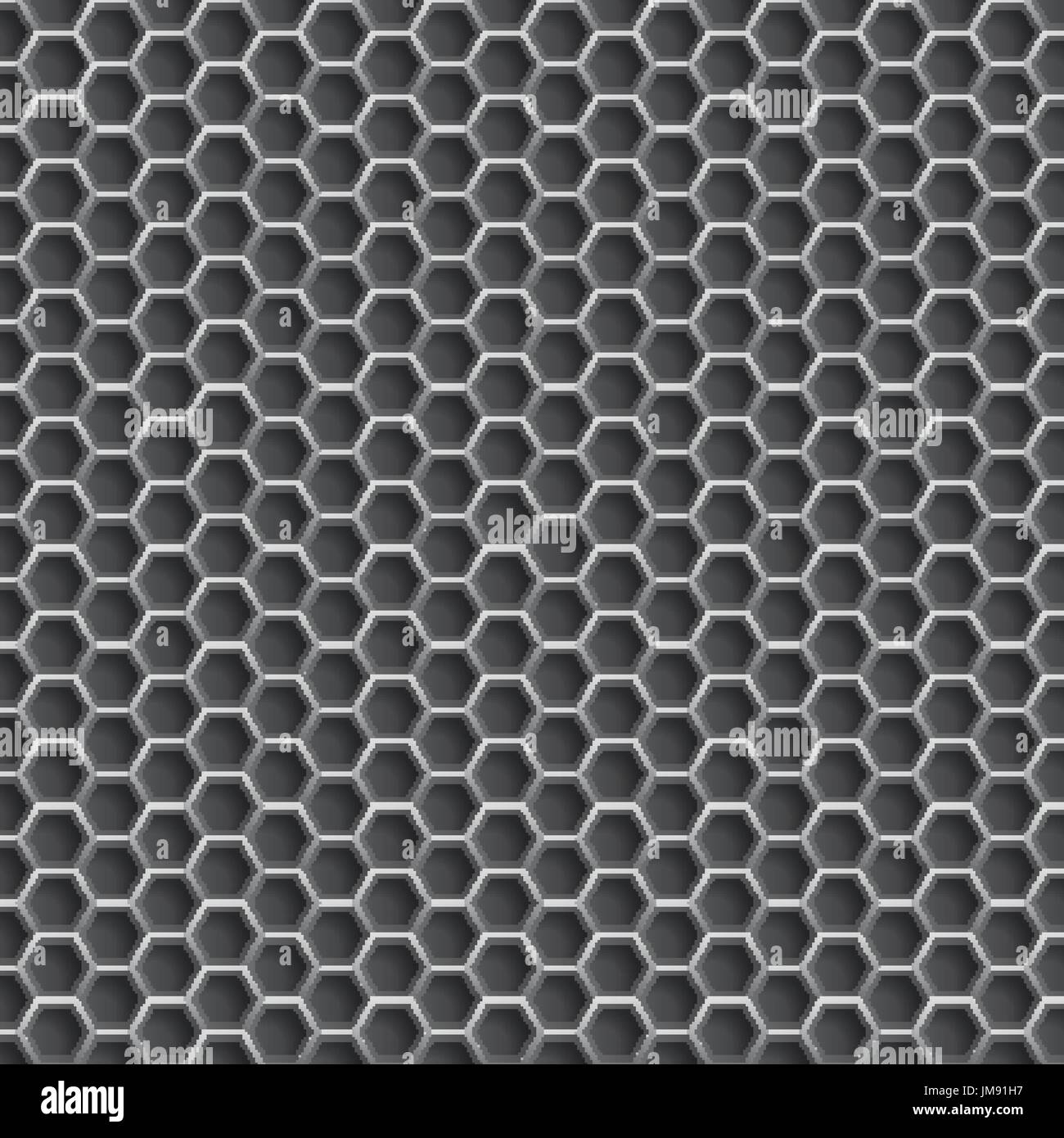 Realistic hexagonal grid background.Vector illustration. 10 eps Stock ...