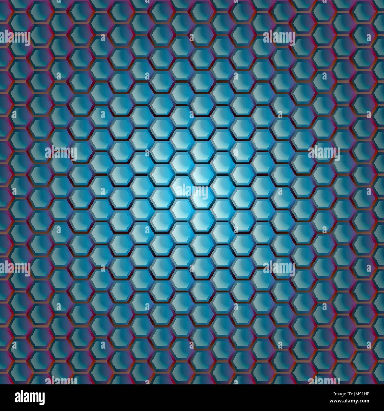 Realistic hexagonal grid background.Vector illustration. 10 eps Stock ...