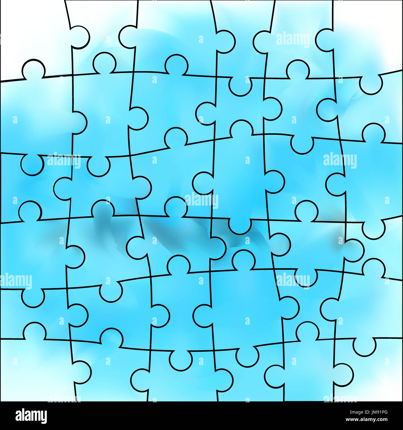 Vector Abstract blue background made from white puzzle pieces and place ...