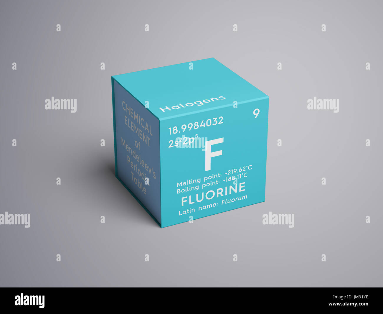 Periodic table of elements fluorine hi-res stock photography and images ...