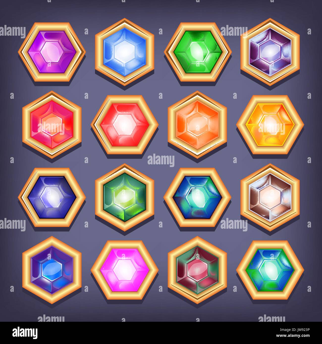 Purple jewels Stock Vector Images - Alamy