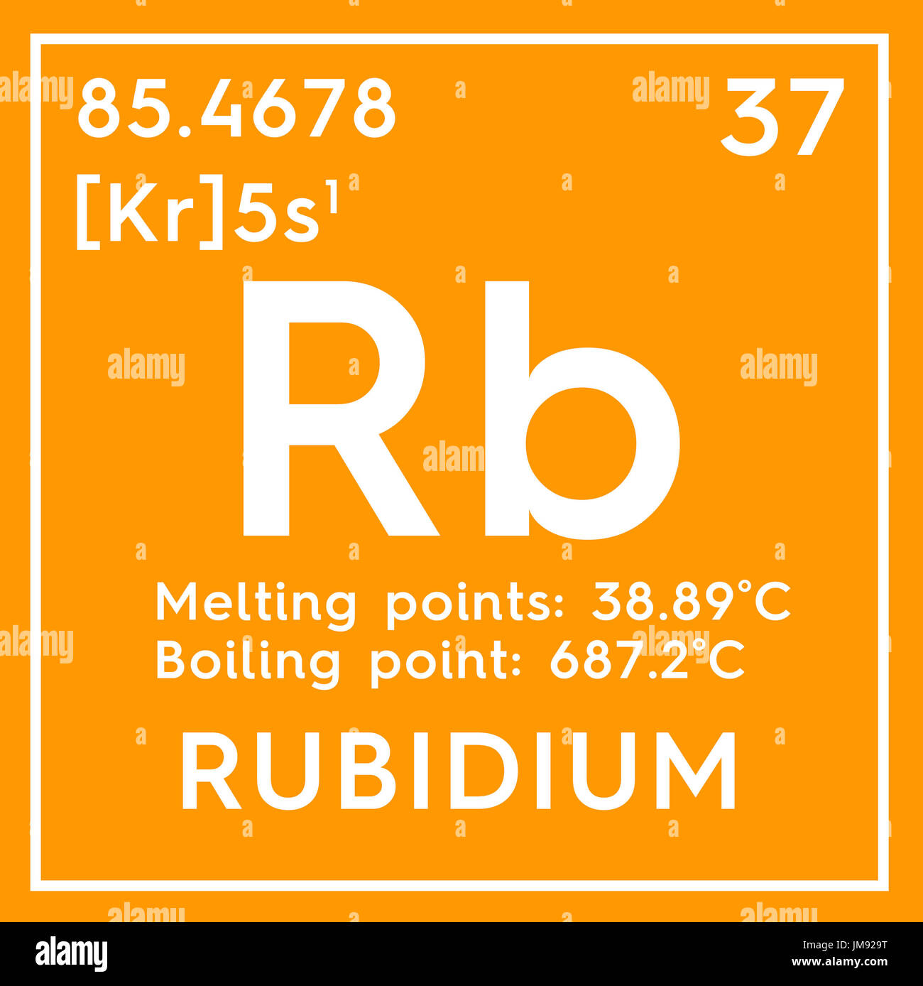 Rubidium On The Periodic Table