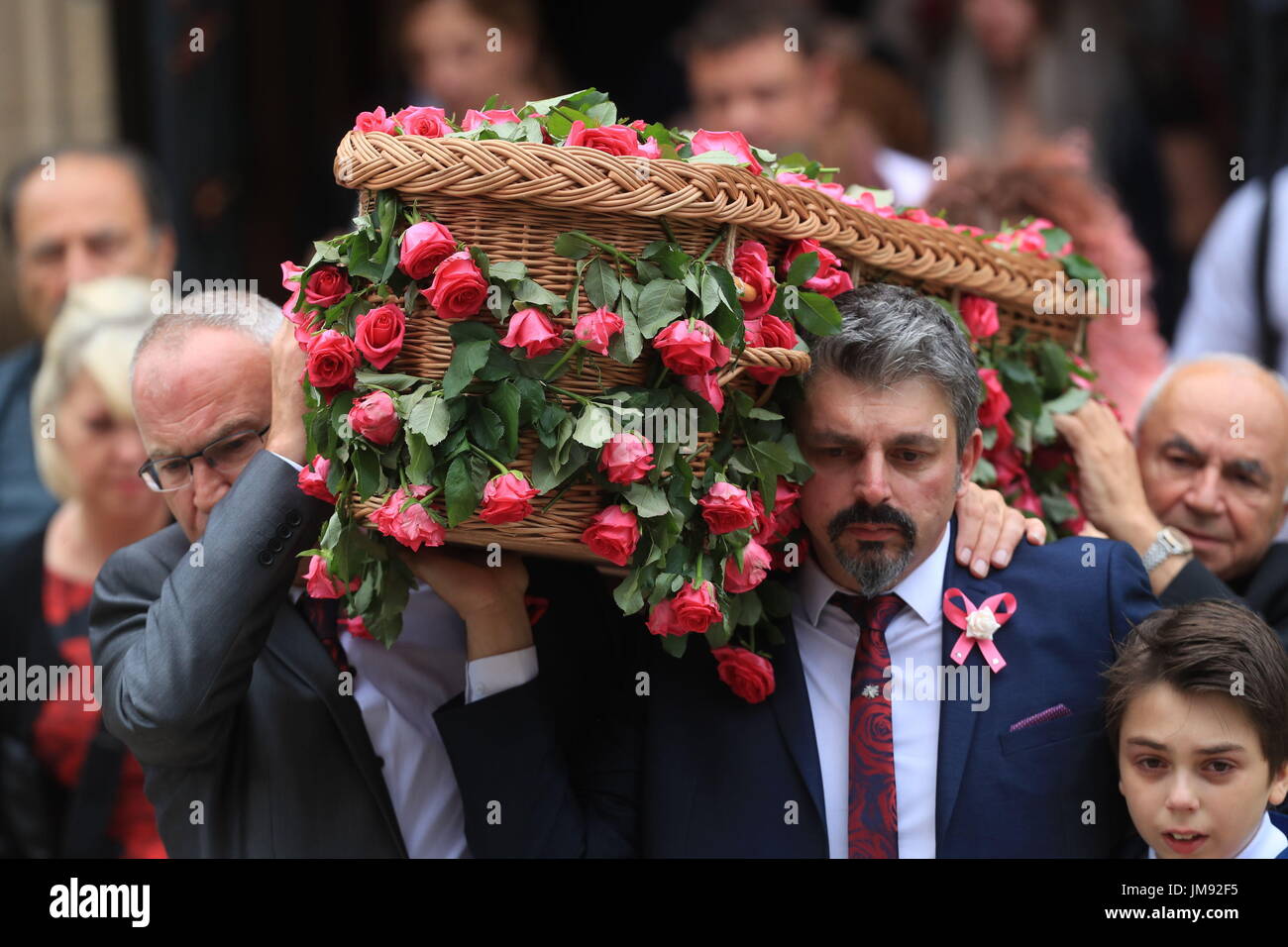 After the funeral service of his brother hi-res stock photography and ...