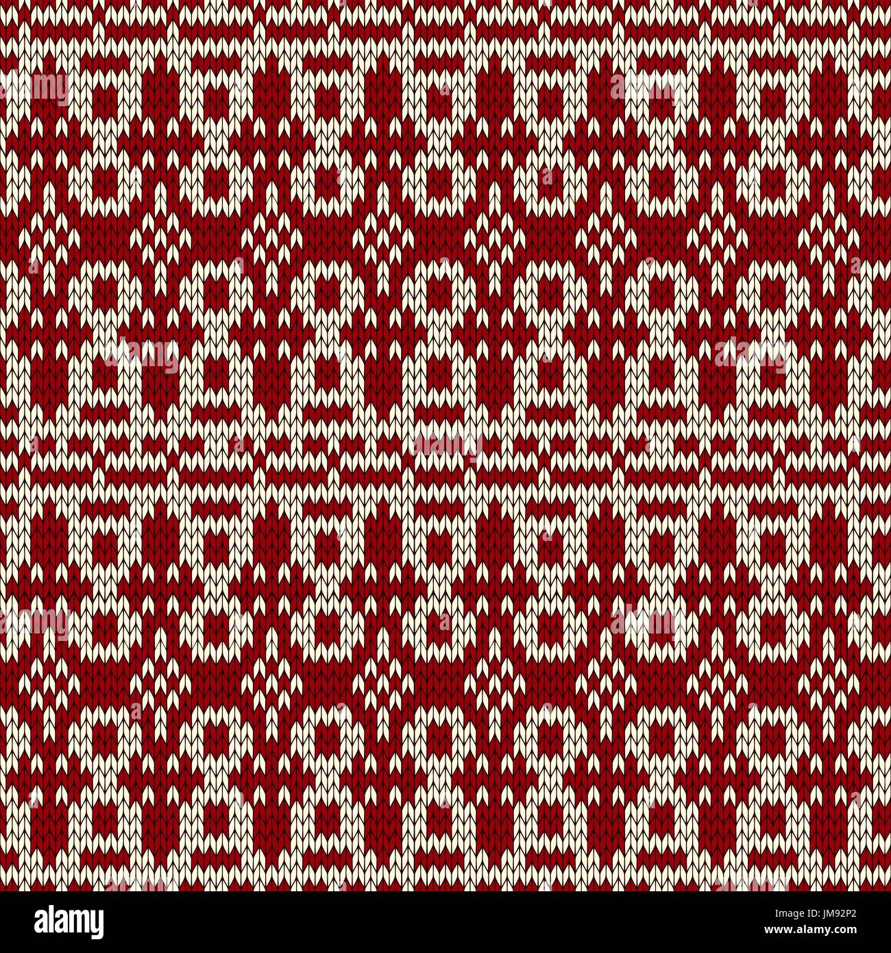 Christmas seamless knitted background. EPS 10 vector illustration Stock ...