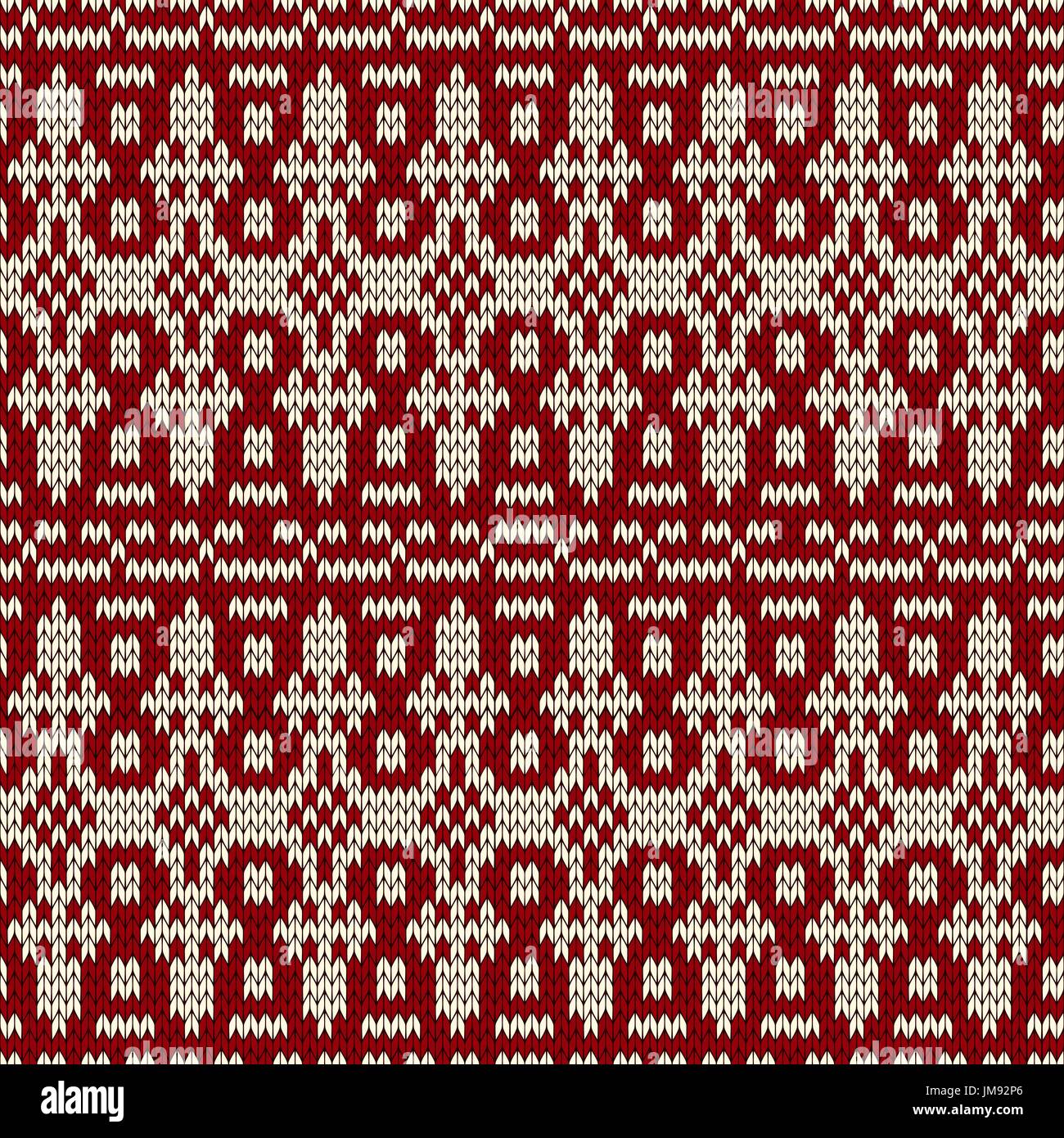 Christmas seamless knitted background. EPS 10 vector illustration Stock ...