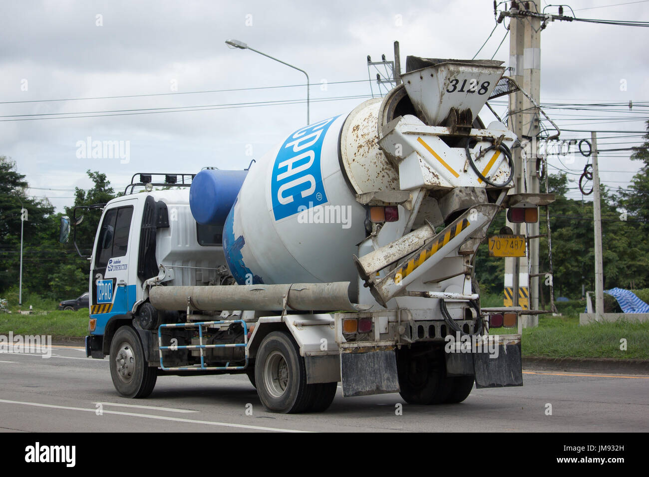 CHIANG MAI, THAILAND - JULY 23 2017: Concrete truck of CPAC Concrete ...