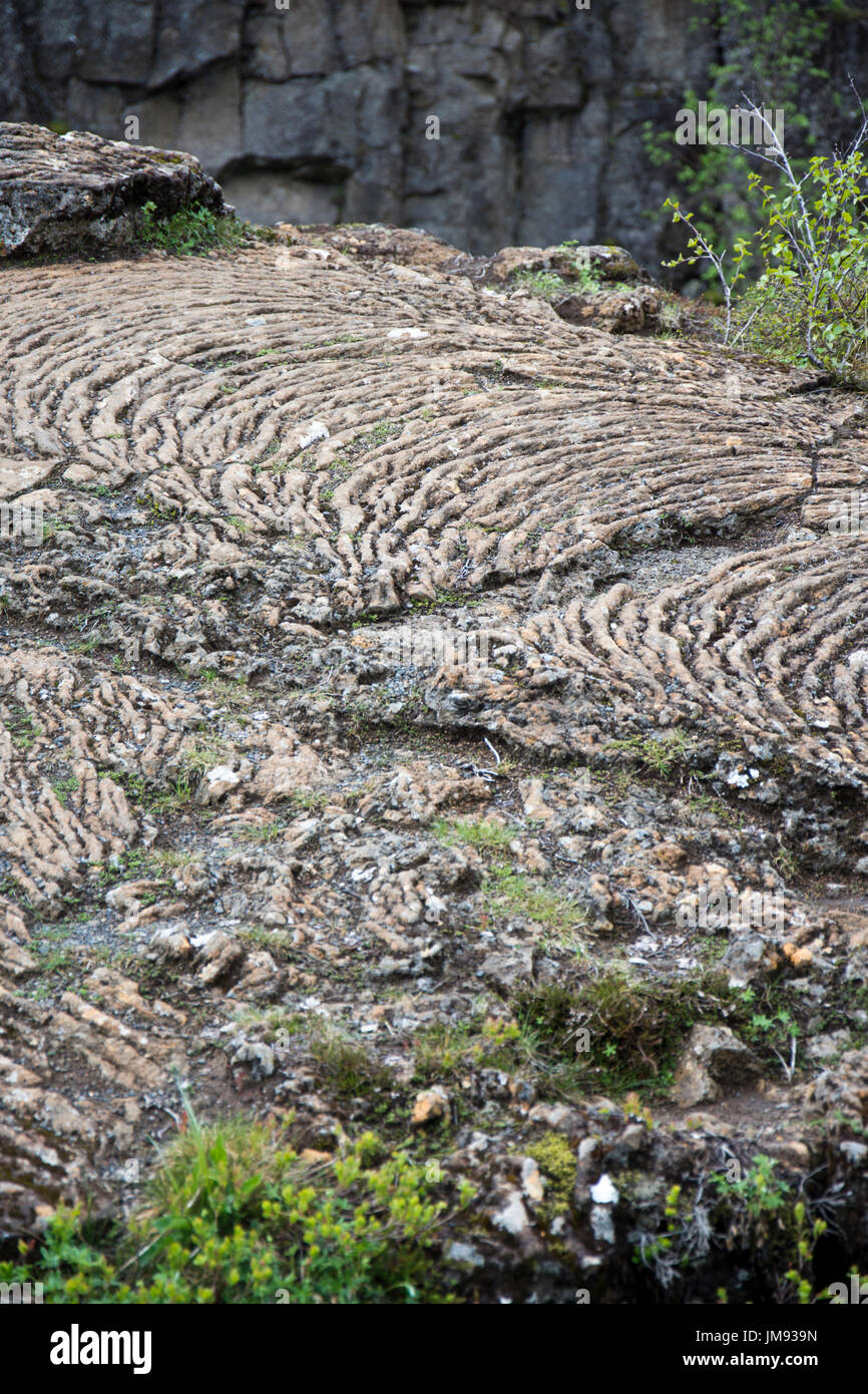 Solidified magma flow, Iceland Stock Photo - Alamy