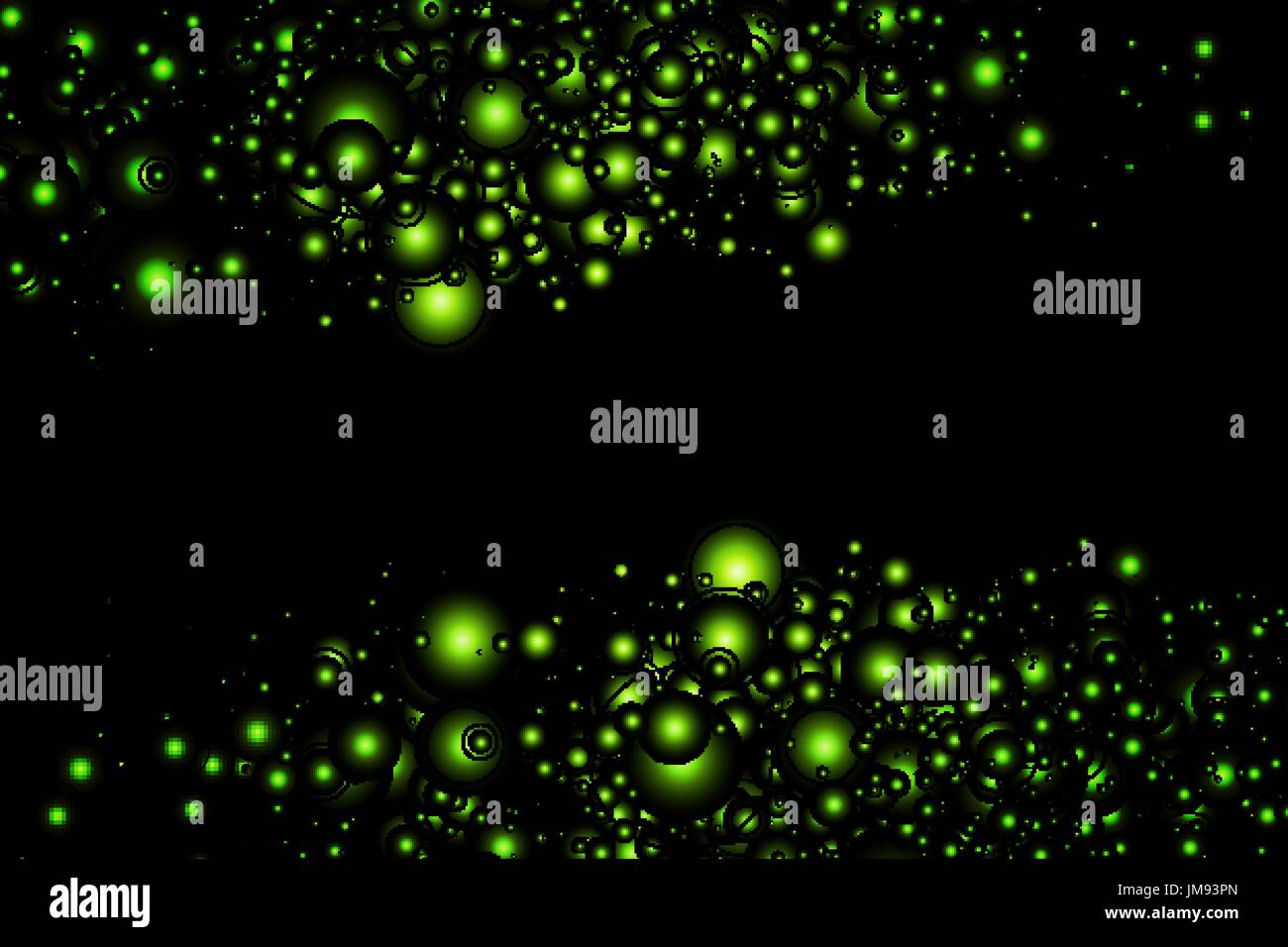 abstract background with bright green magic lights Stock Vector Image ...
