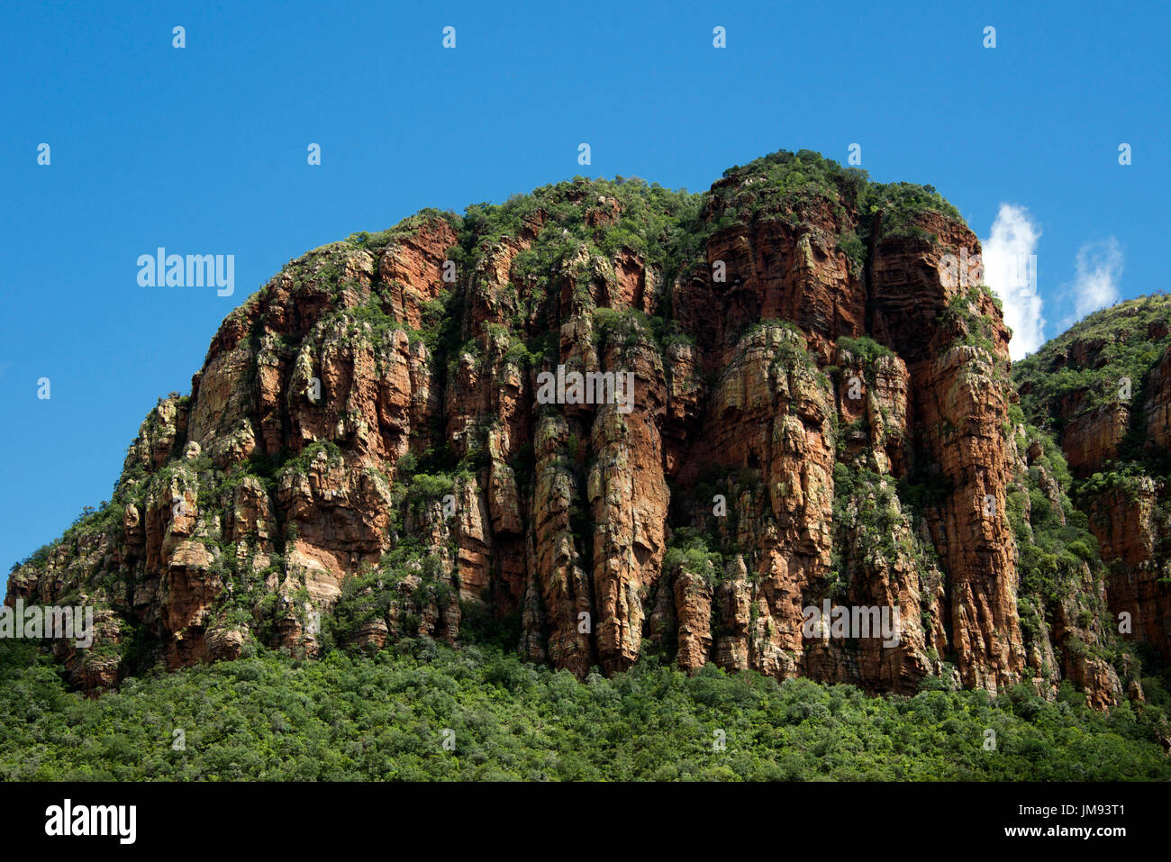 Jagged cliff face Northern Drakensberg Escarpment Mpumalanga South ...