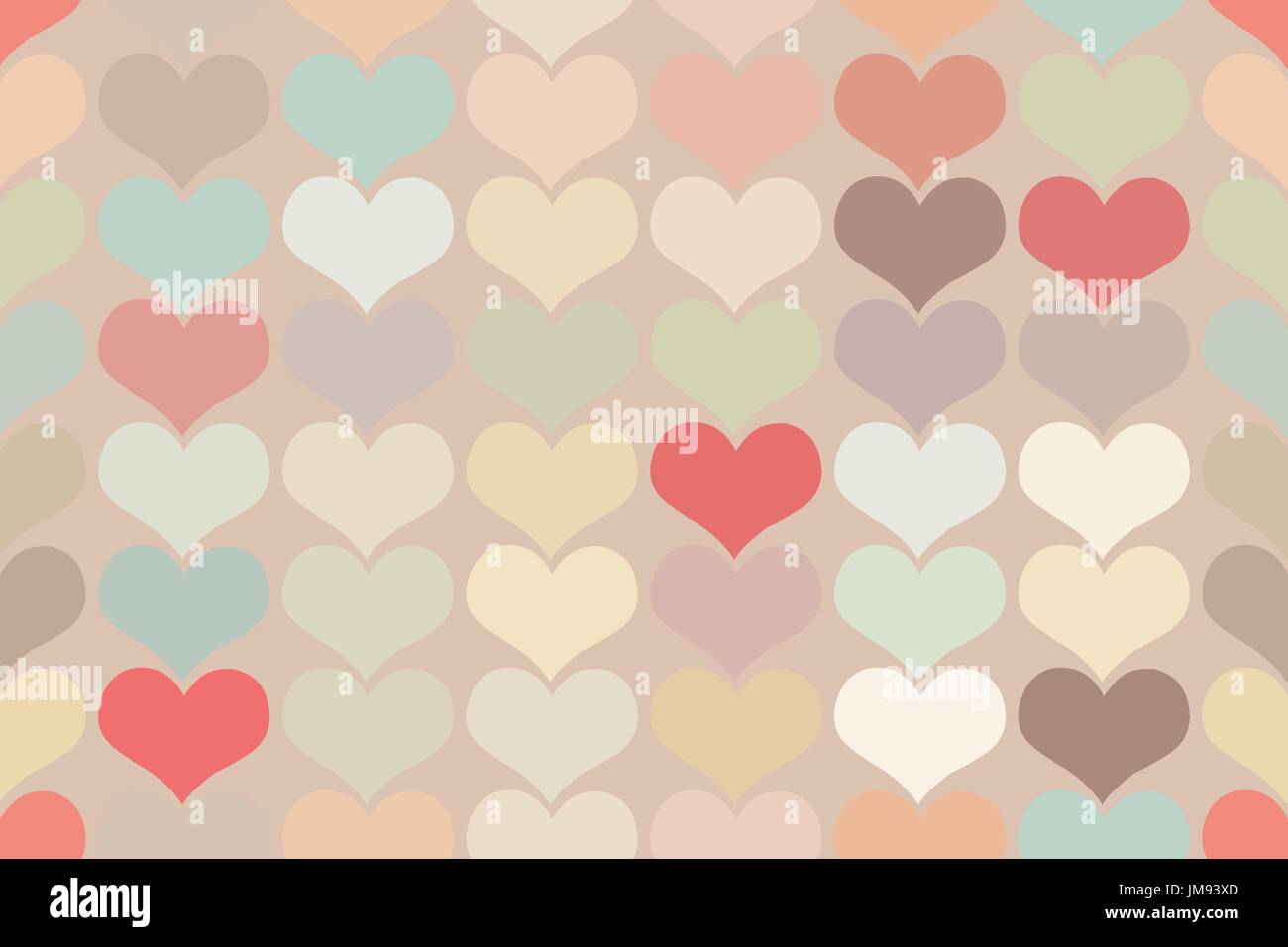 Seamless vintage heart pattern background. seamless pattern of hearts ...