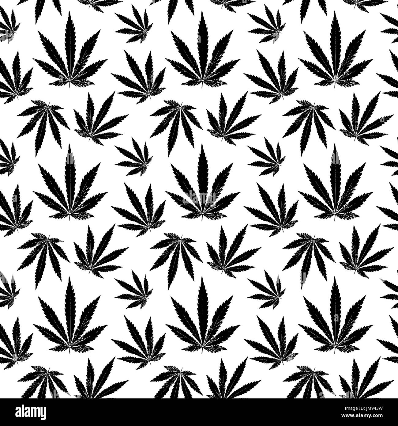 vector seamless pattern of cannabis leaf. seamless pattern from the leaves of cannabis Stock ...