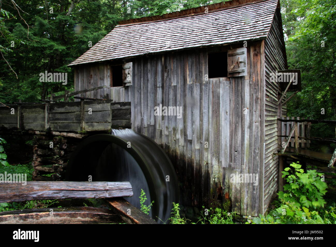 Old weathered wooden water mill hi-res stock photography and images - Alamy