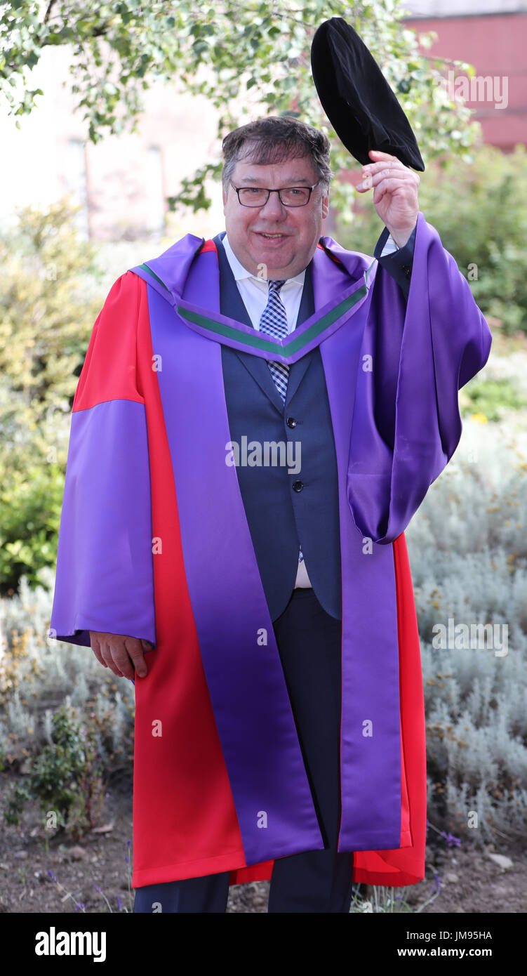 Former Taoiseach Brian Cowen receives an honorary degree from the ...