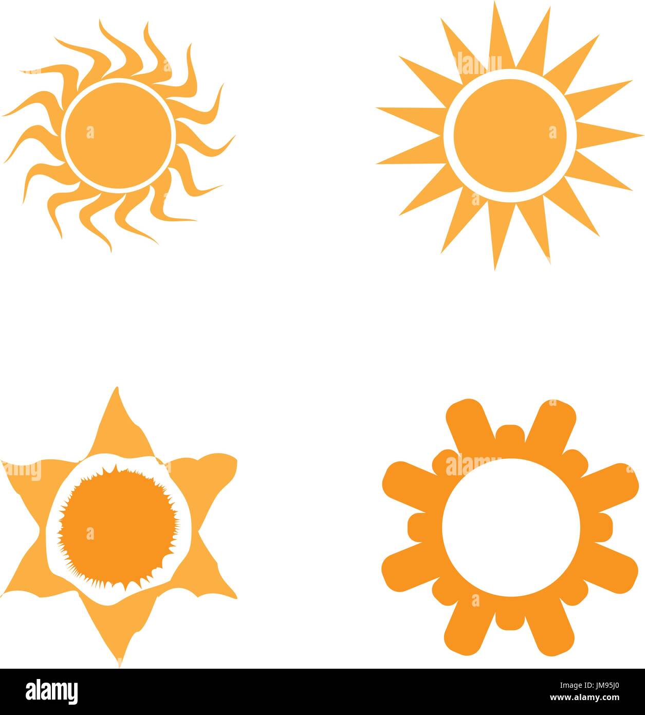 Set of sun icons Stock Vector Image & Art - Alamy
