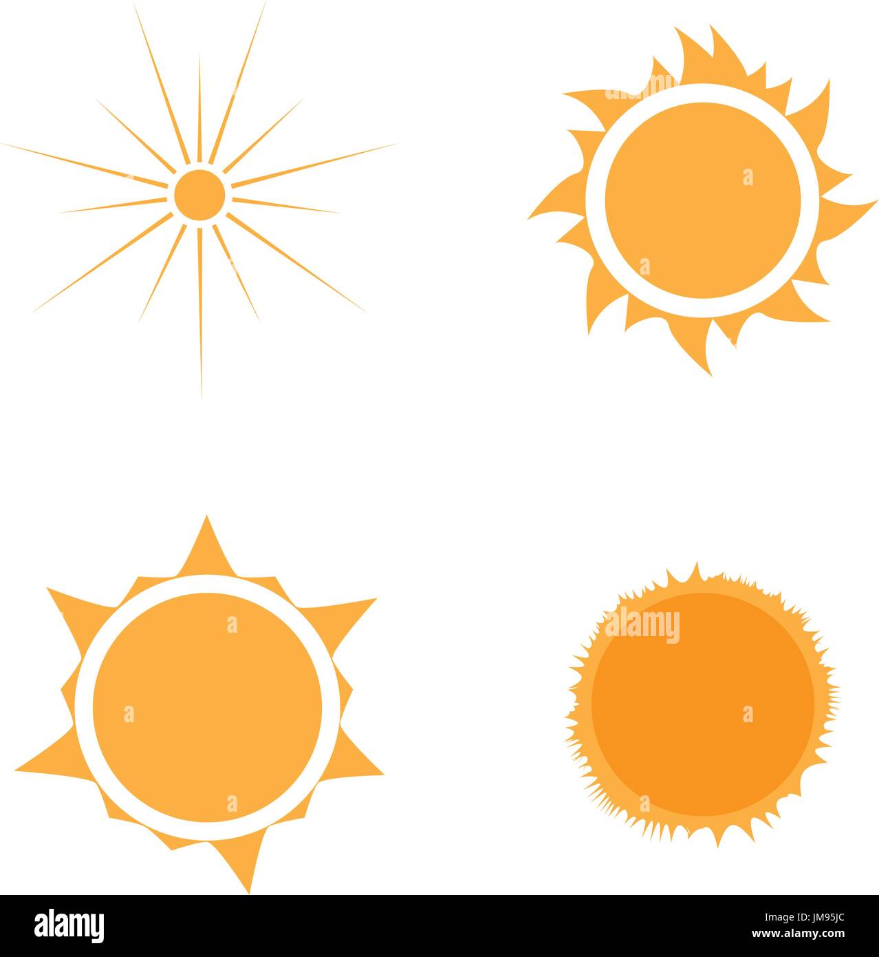 Set of sun icons Stock Vector Image & Art - Alamy