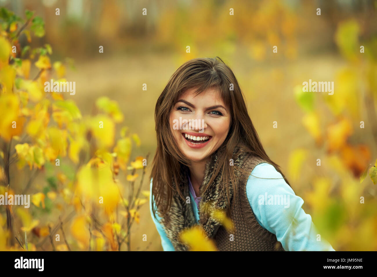 outdoor portrait of a beautiful woman Stock Photo - Alamy
