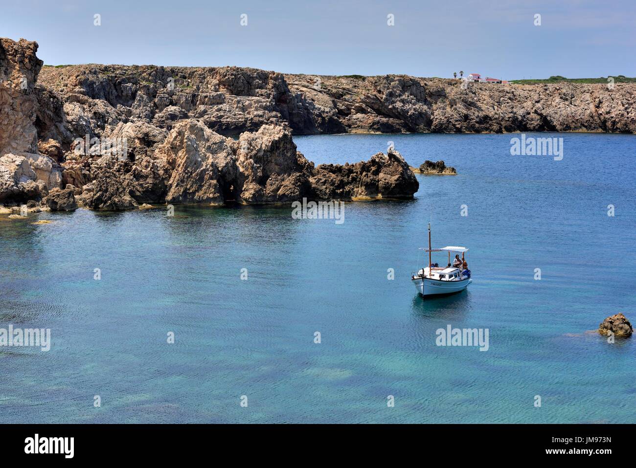 Punta des Nou Covus Na Macaret Menorca Minorca Spain Stock Photo - Alamy