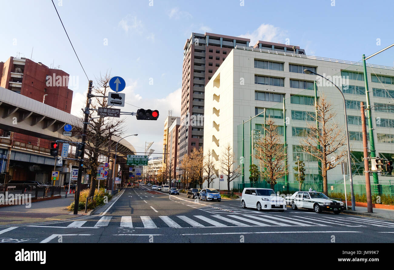 Tokyo, Japan - Dec 31, 2015. Many buildings located at Taito district ...