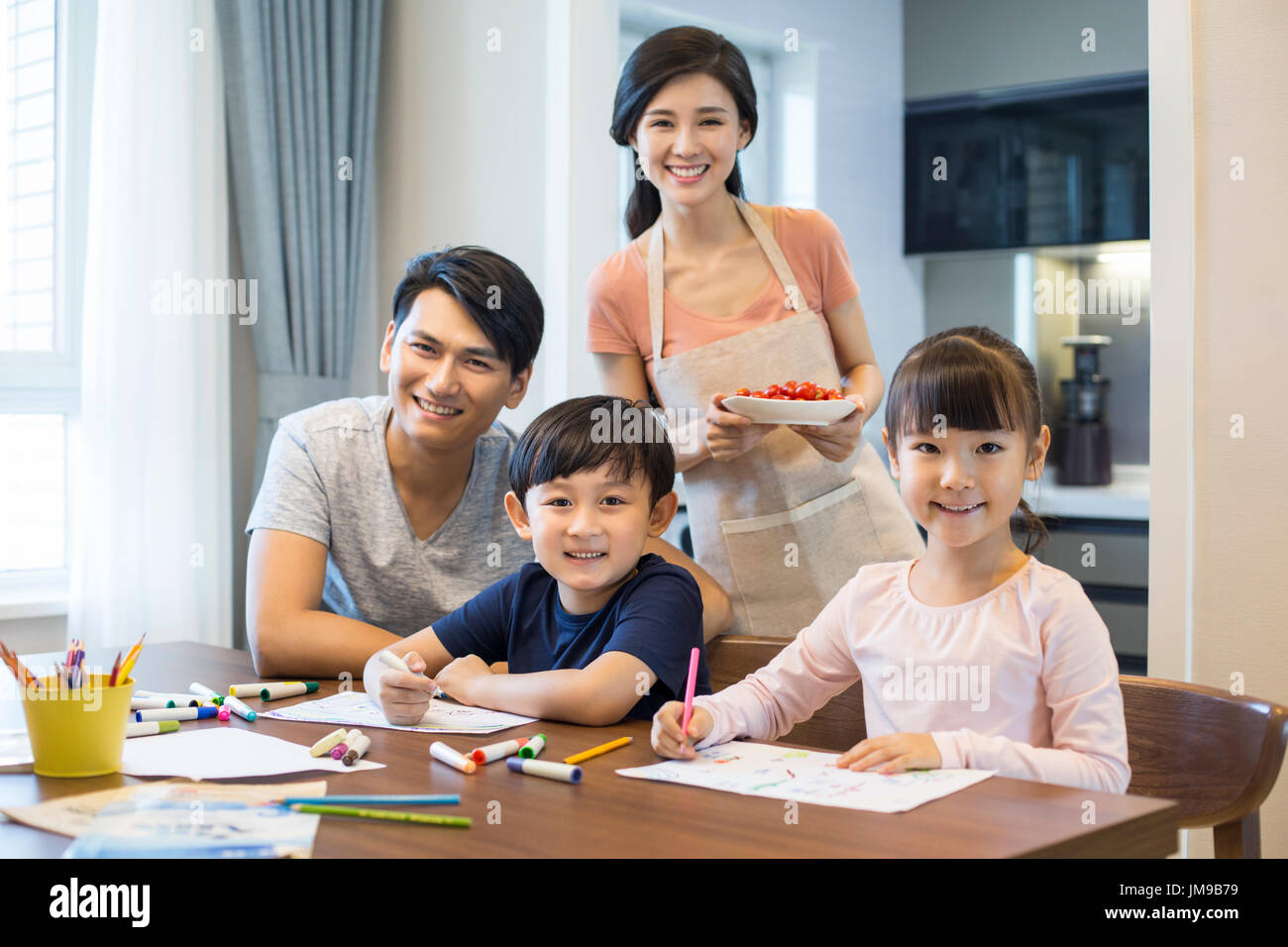 Family homework food hi-res stock photography and images - Alamy