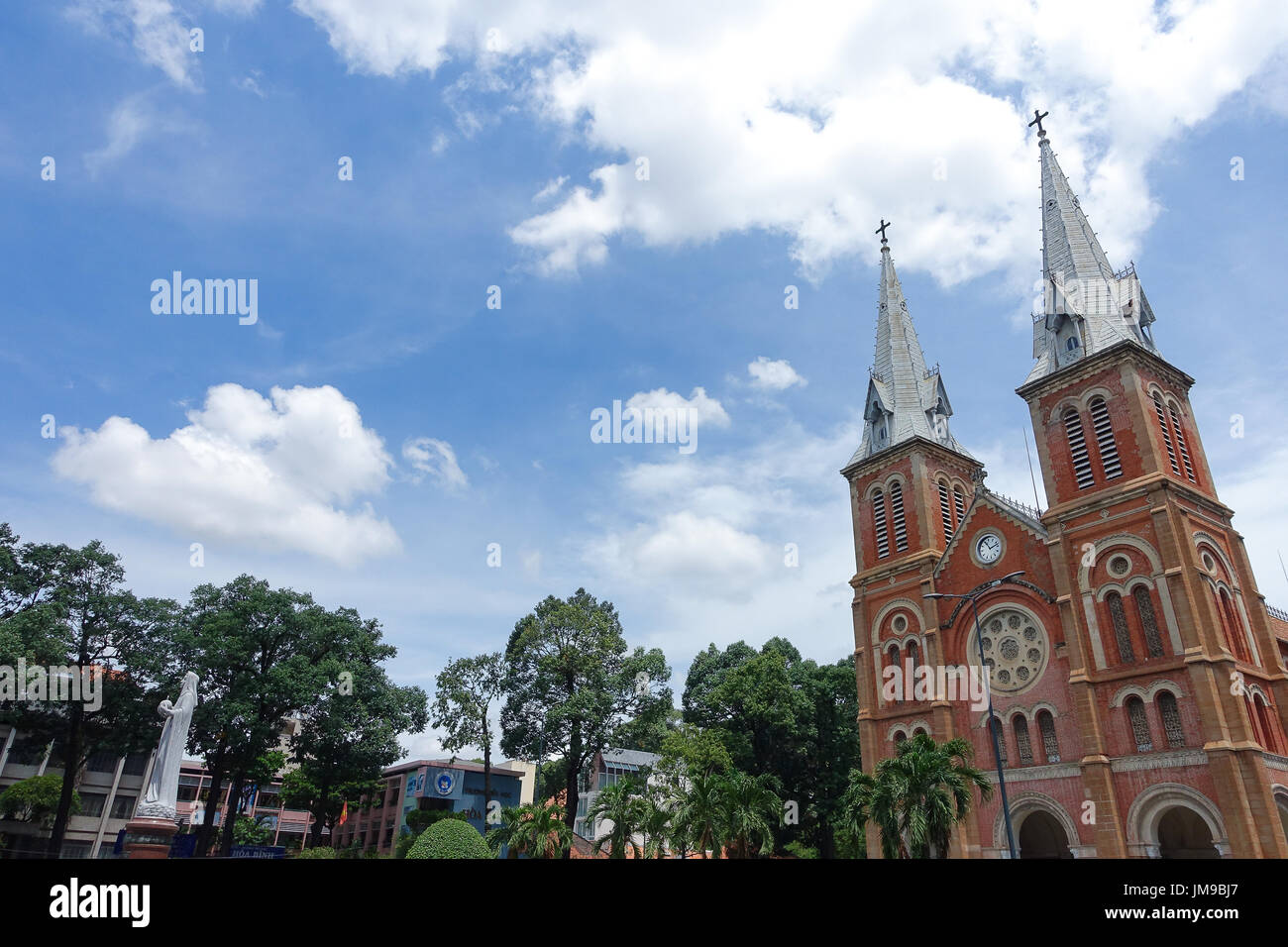Notre Dame Cathedral (Vietnamese: Nha Tho Duc Ba) in a beautiful ...