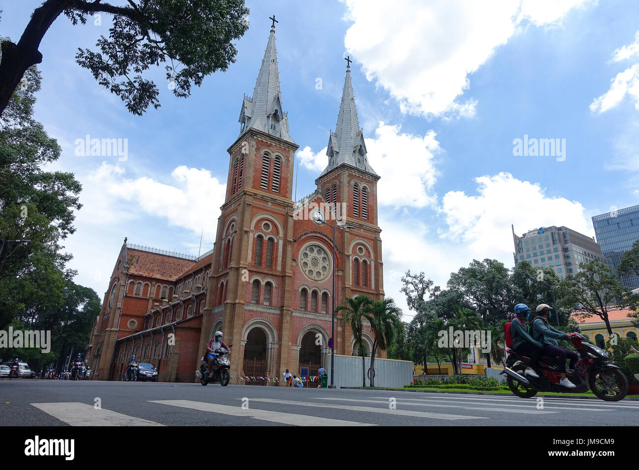Notre Dame Cathedral (Vietnamese: Nha Tho Duc Ba) in a beautiful ...