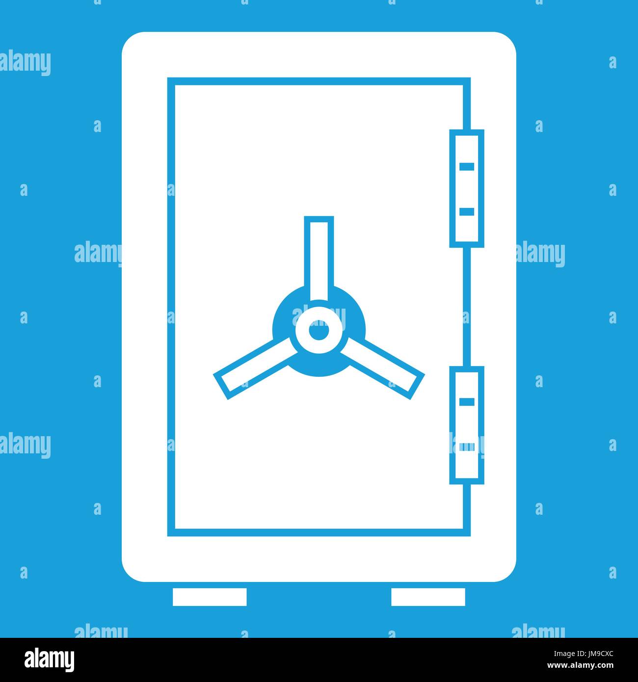 Safe icon white Stock Vector Image & Art - Alamy