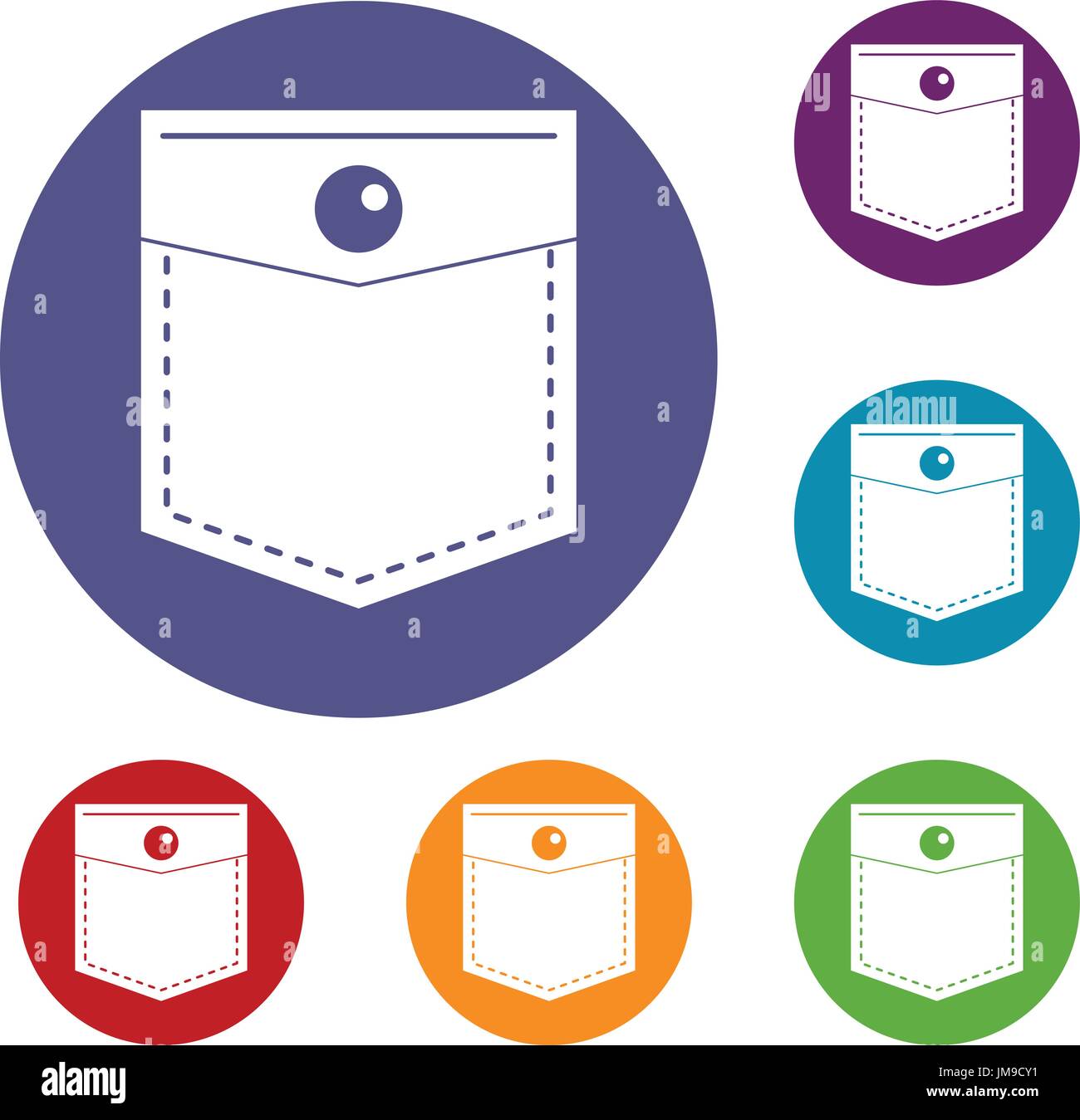 Black pocket symbol icons set Stock Vector Image & Art - Alamy