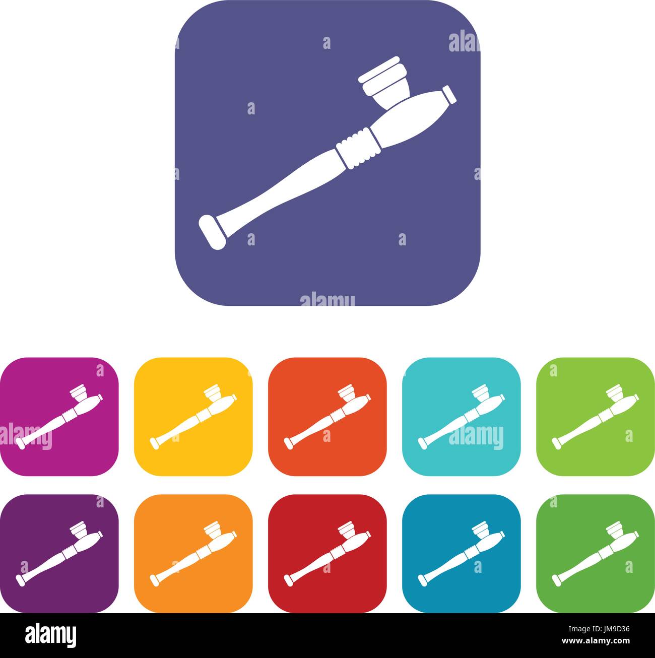 Pipe for smoking marijuana icons set Stock Vector Image & Art - Alamy