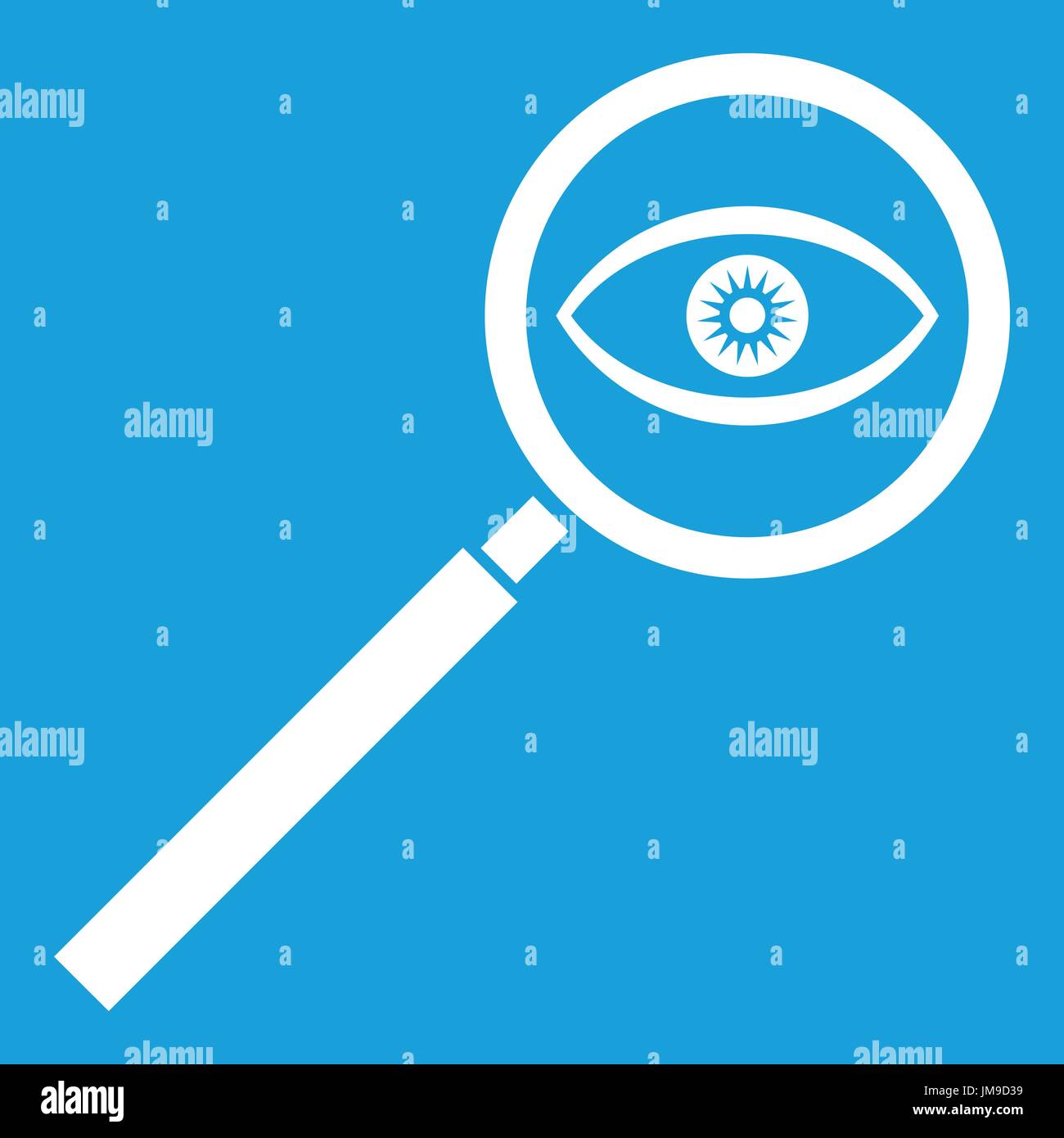 Magnifying glass icon white Stock Vector Image & Art - Alamy