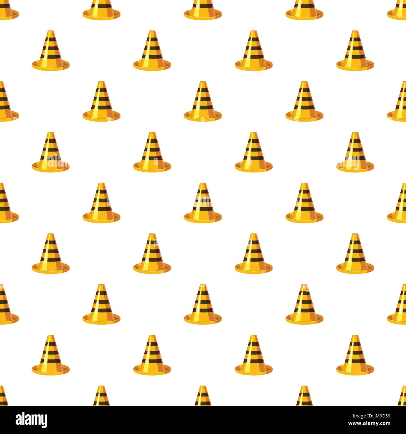 Yellow and black traffic cone pattern Stock Vector Image & Art - Alamy