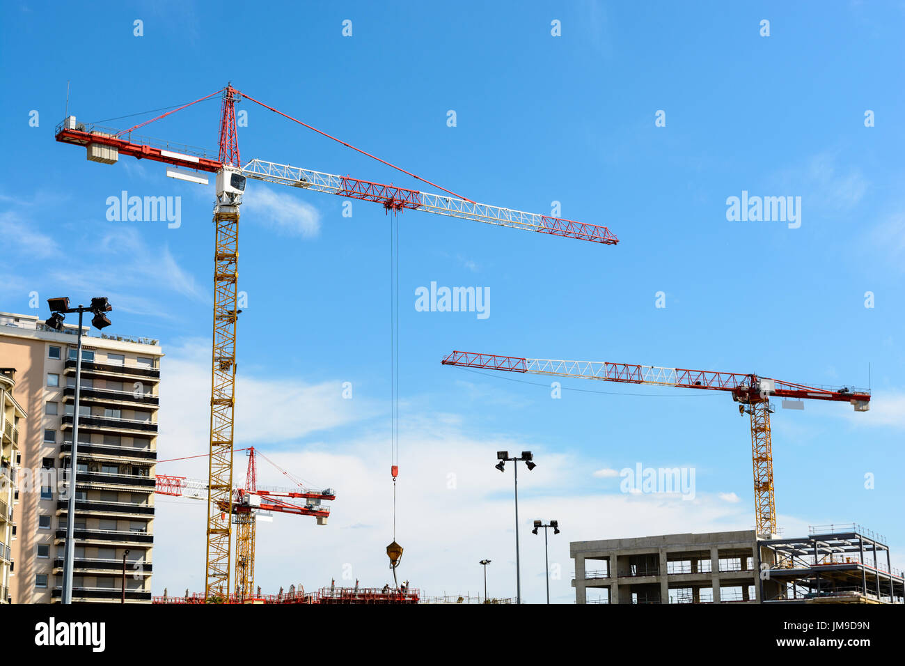 Aerial view industrial tower crane hi-res stock photography and images ...