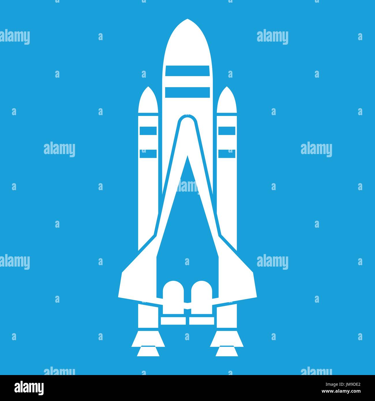 Space shuttle icon white Stock Vector Image & Art - Alamy