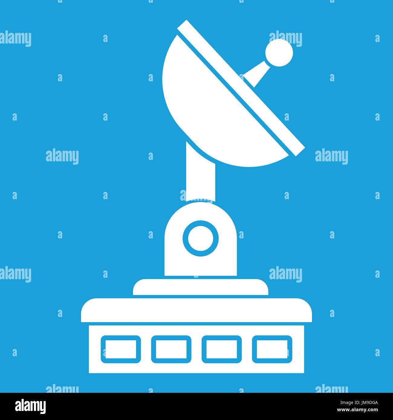 Satellite dish icon white Stock Vector Image & Art - Alamy
