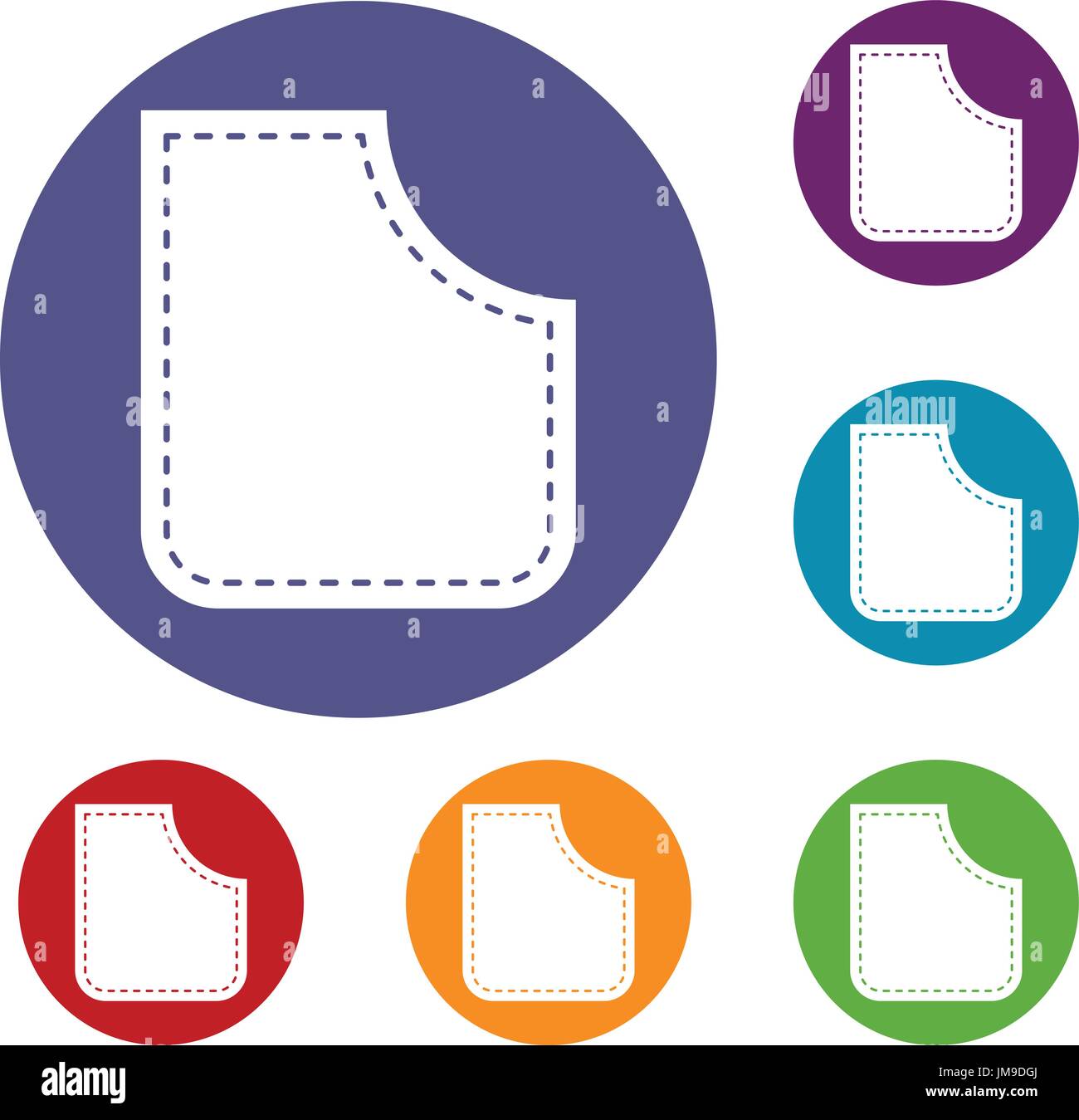 Abstract pocket icons set Stock Vector Image & Art - Alamy