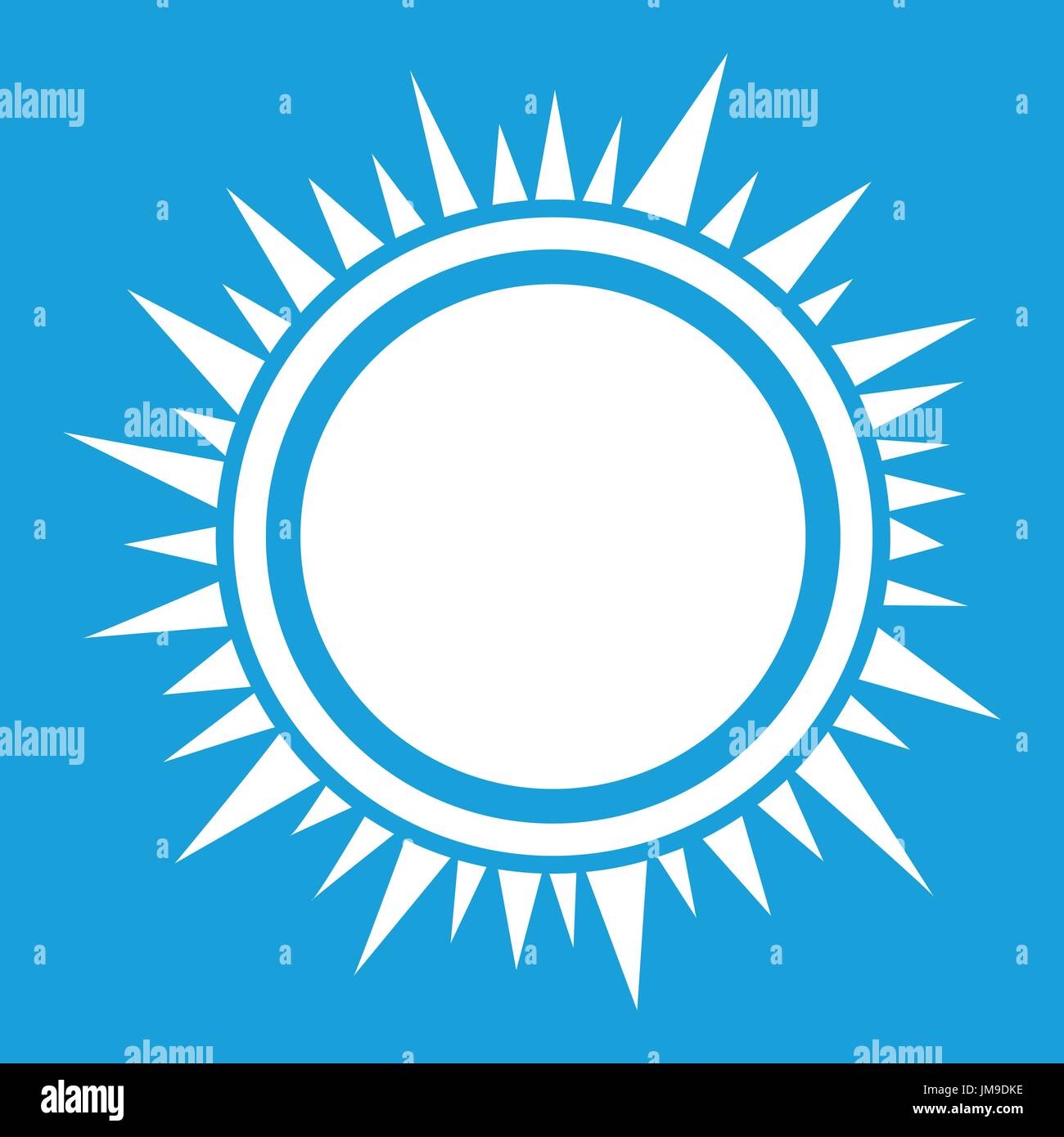 Sun icon white Stock Vector Image & Art - Alamy