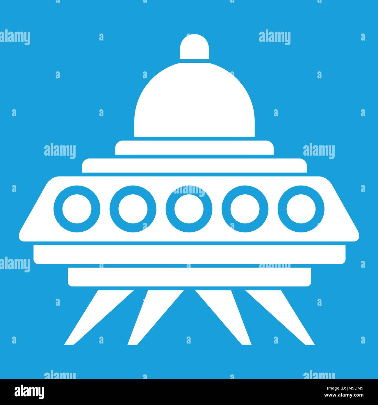 Alien spaceship icon white Stock Vector Image & Art - Alamy