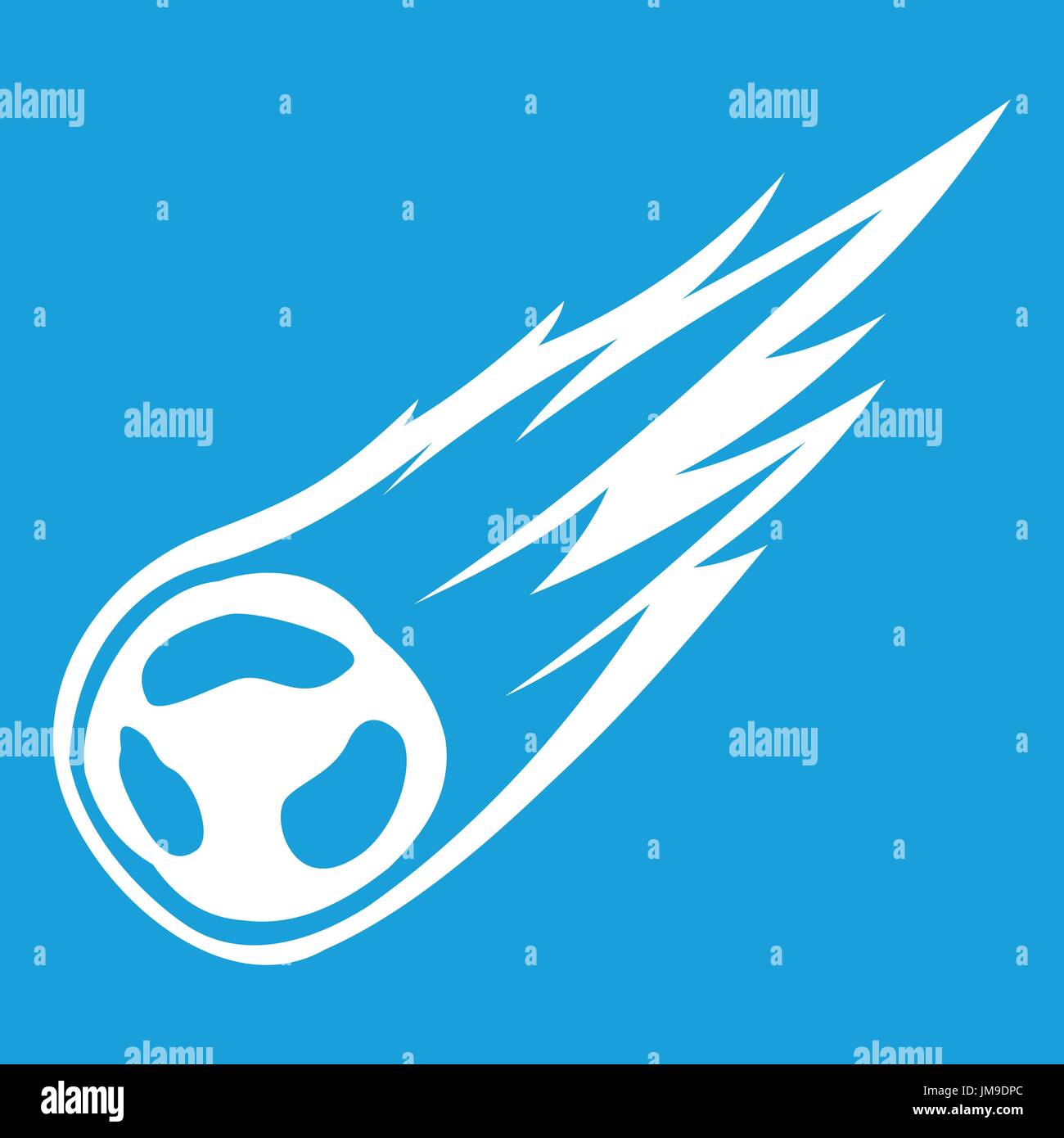 Falling meteor with long tail icon white Stock Vector Image & Art - Alamy