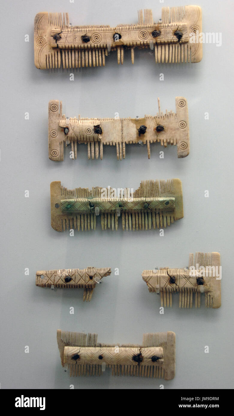 Roman combs. Ivory, horn and bone. Crypta Balbi. National Roman Museum ...