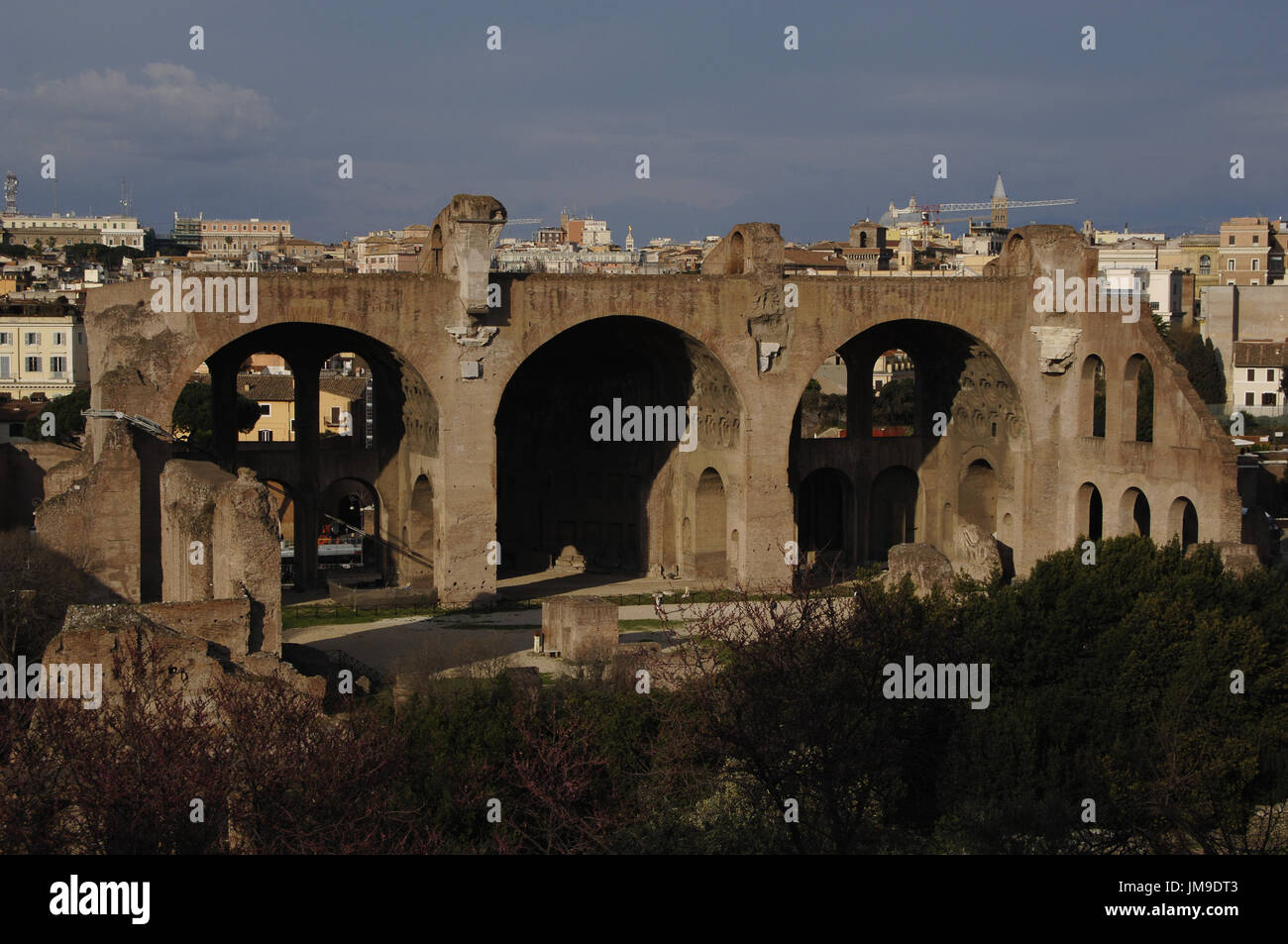 Basilica maxentius constantine basilica nova hi-res stock photography ...