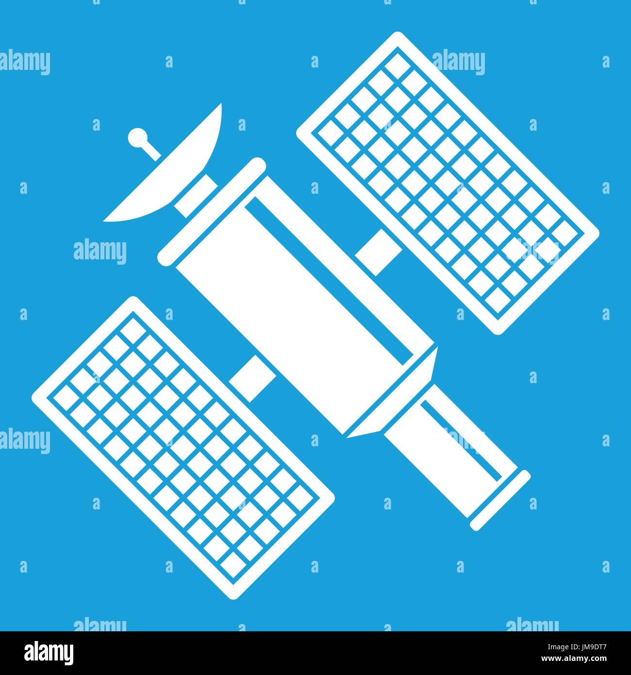 Space satellite icon white Stock Vector Image & Art - Alamy